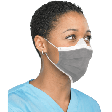 BeeSure Vibe Earloop Masks - Level 3, 4-Ply, Cool Gray
