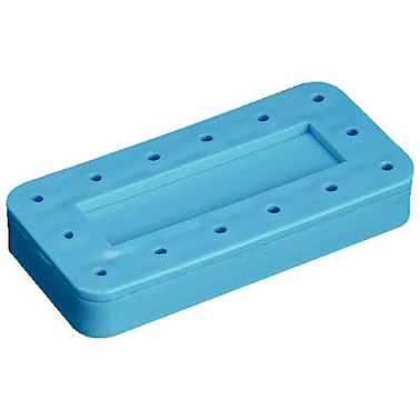 Magnetic Bur Blocks, 14-Hole, Light Blue