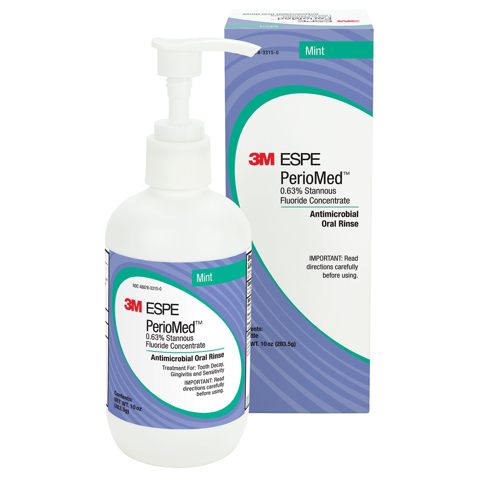 3M PerioMed, 0.63% Stannous-Fluoride Concentrate, 10oz Bottle, Mint